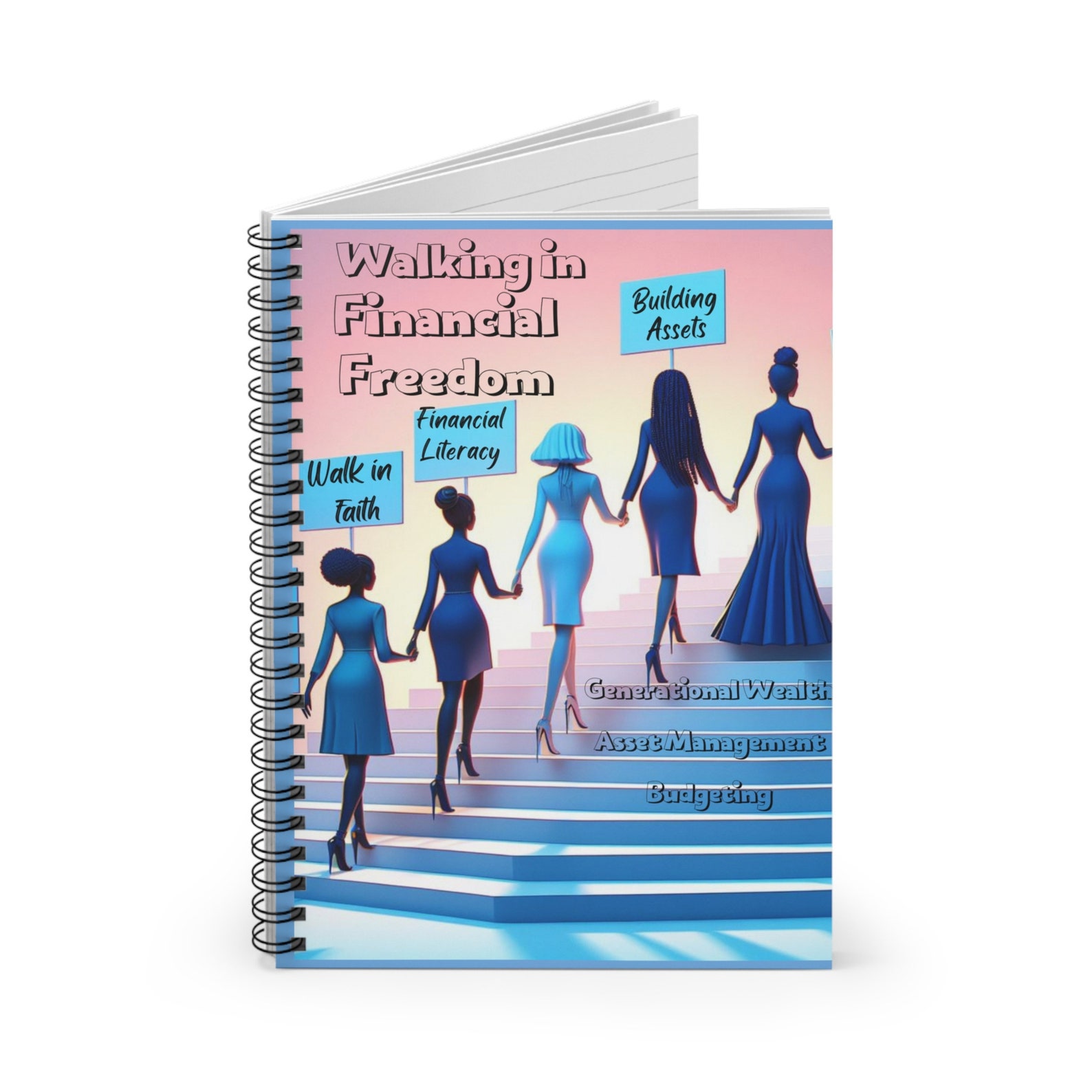 Cute Aesthetic Financial Literacy Planner Tracker Spiral Journal ...