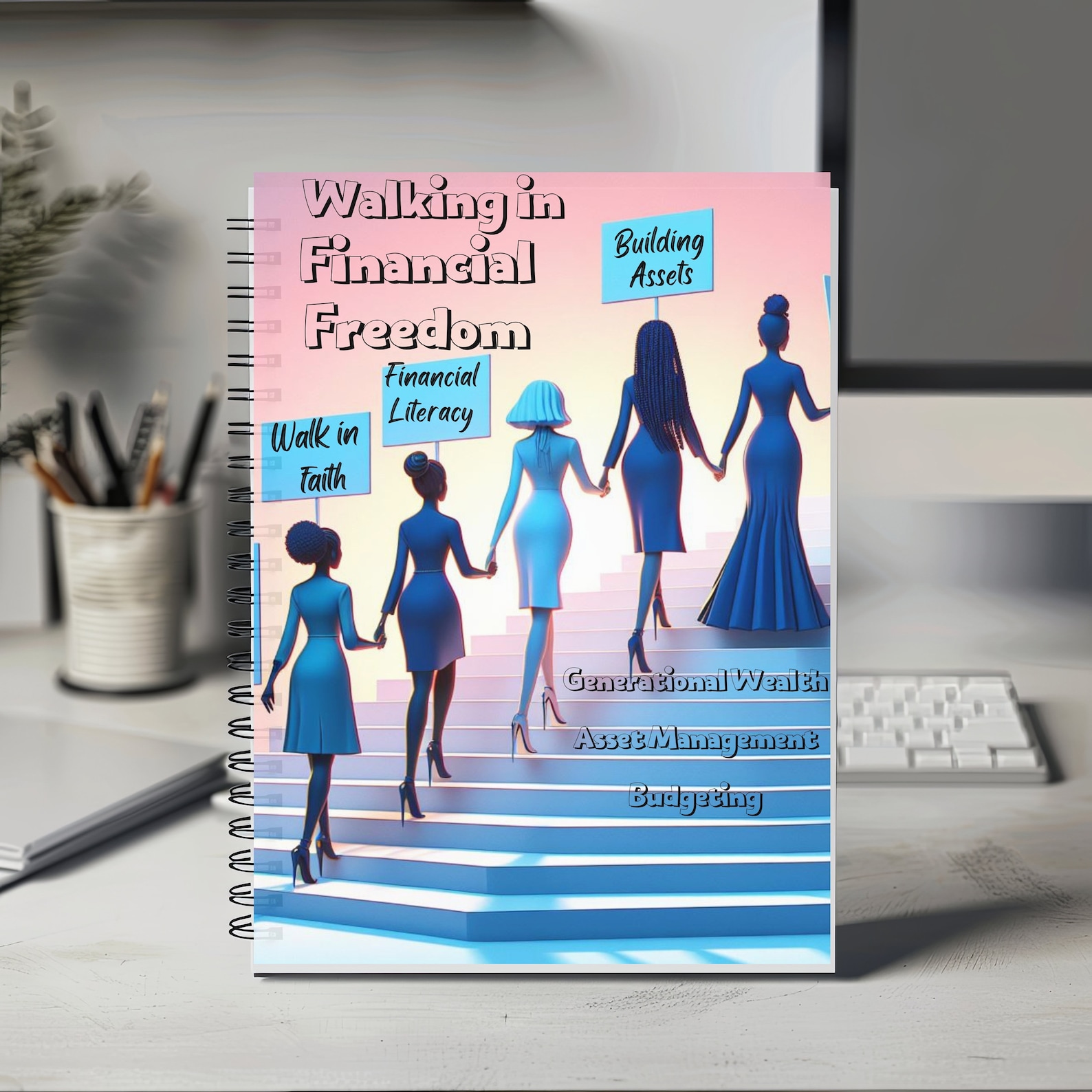 Cute Aesthetic Financial Literacy Planner Tracker Spiral Journal ...