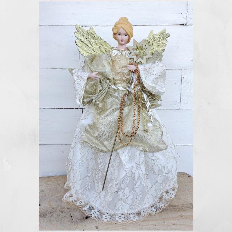 Vintage Angel Tree Topper - Etsy