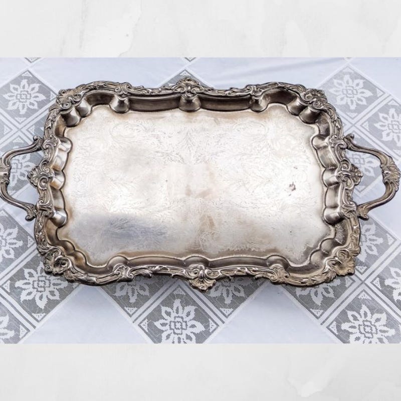Antique Serving Tray - Etsy