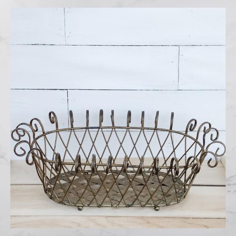 Wire Basket Planter - Etsy
