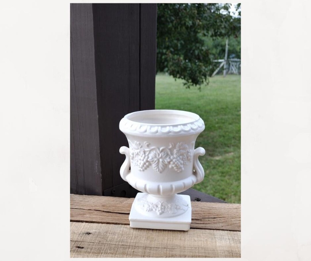 Vintage Inarco Ivory Planter Urn. E 3341. Inarco Pottery. Small Vase ...