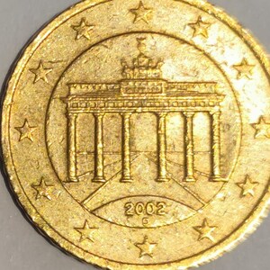 50 cent munt 2002 Duitsland D - Etsy België