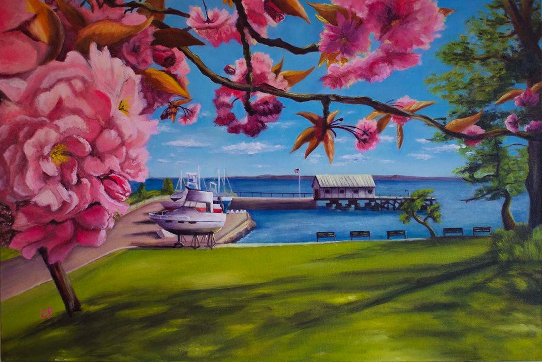 Wharf in Spring Art Print - Etsy