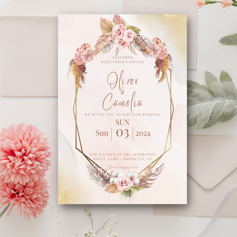 Personalized Wedding Invitations-customize Your Special Day Unique ...