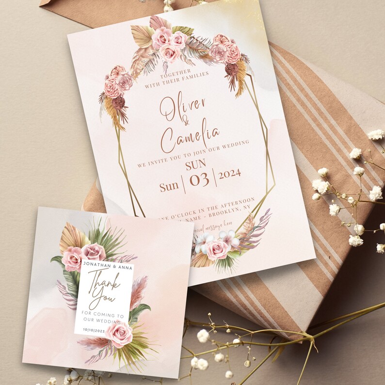 Personalized Wedding Invitations-customize Your Special Day Unique ...