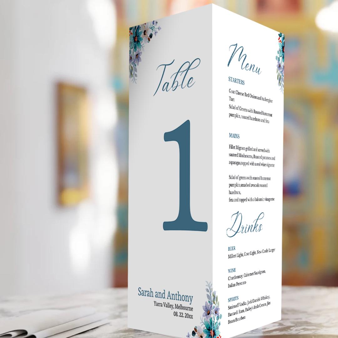 Minimalist Triangular Stand Menu Holder for Wedding Table Numbers - Etsy