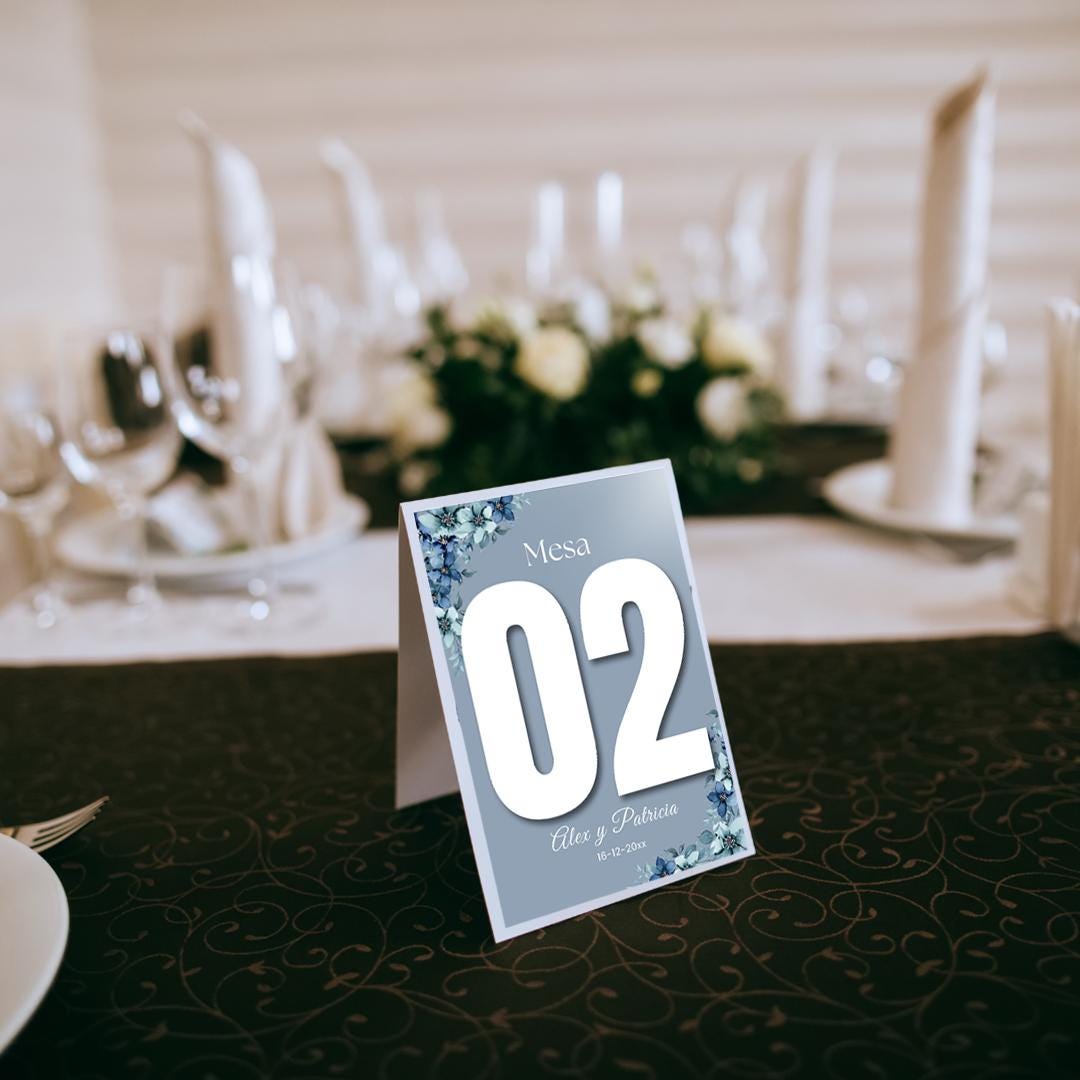 Elegant Editable Wedding Table Number Template Instant Download - Etsy