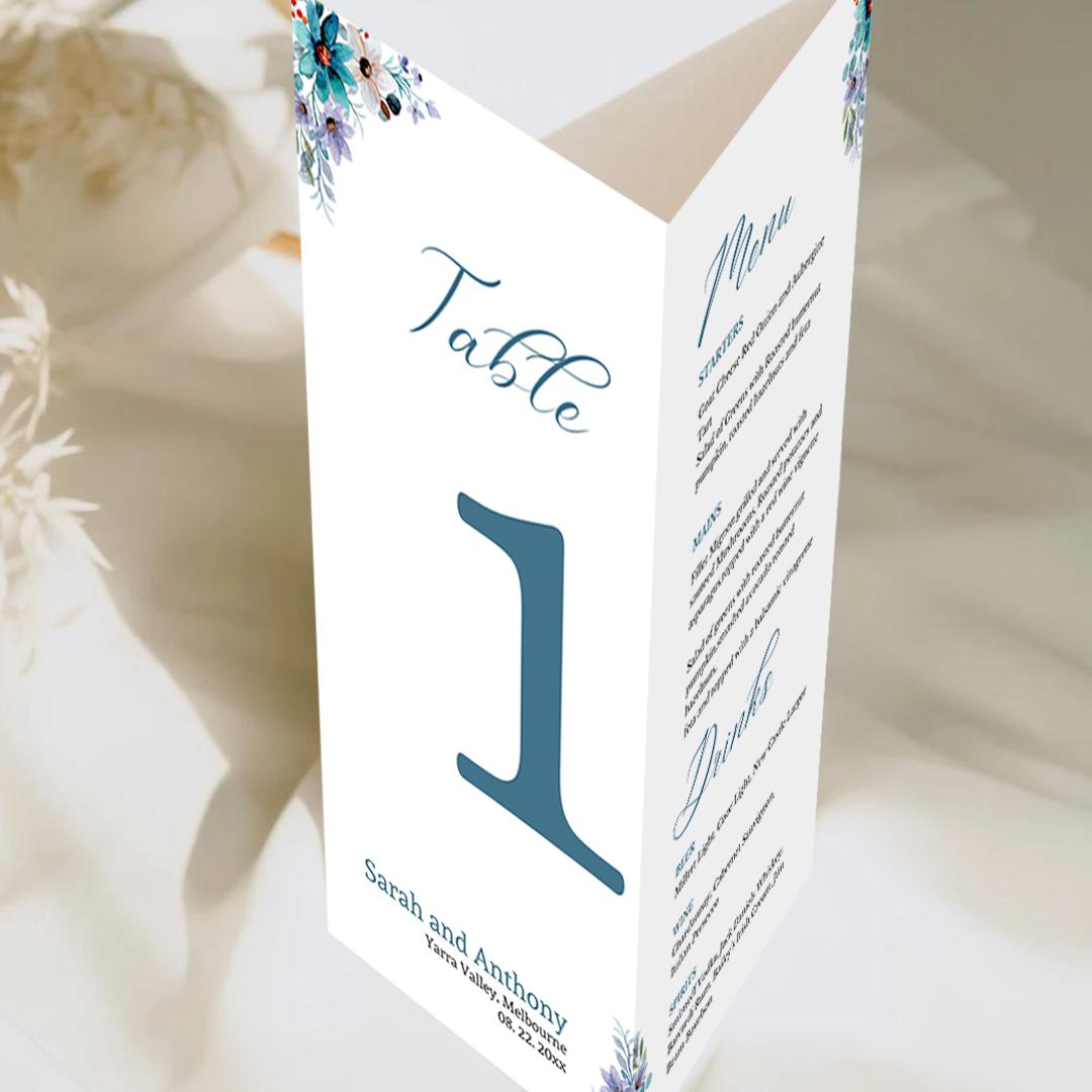 Minimalist Triangular Stand Menu Holder for Wedding Table Numbers - Etsy