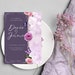 Elegant Purple Wedding Invitation Card Templates Thank You Cards Set - Etsy