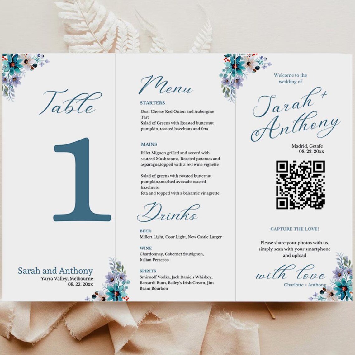 Minimalist Triangular Stand Menu Holder for Wedding Table Numbers - Etsy