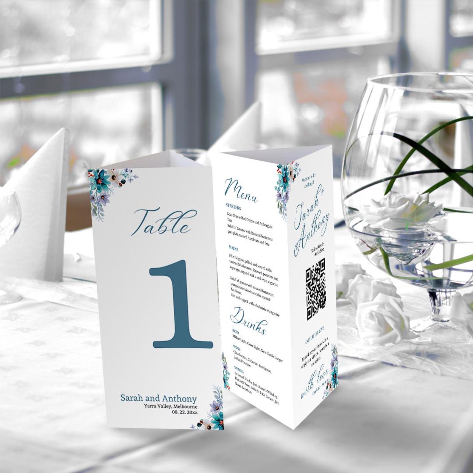 Minimalist Triangular Stand Menu Holder for Wedding Table Numbers - Etsy