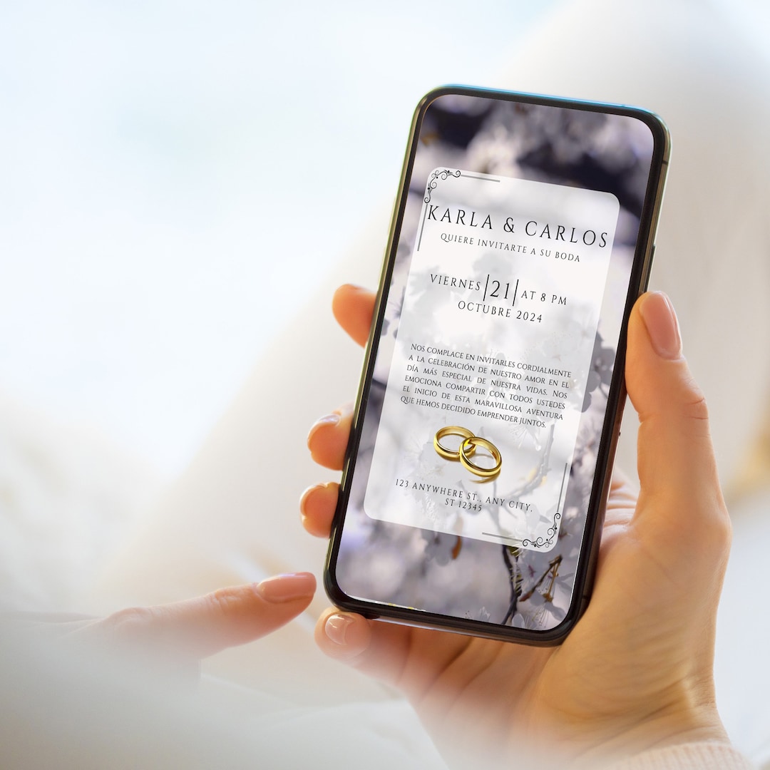 Customizable Interactive Digital Wedding Invitation - Etsy