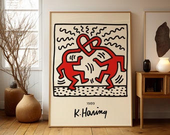 Keith Haring Dance Museum Quality Print, Keith Haring Poster, Pop Art ...