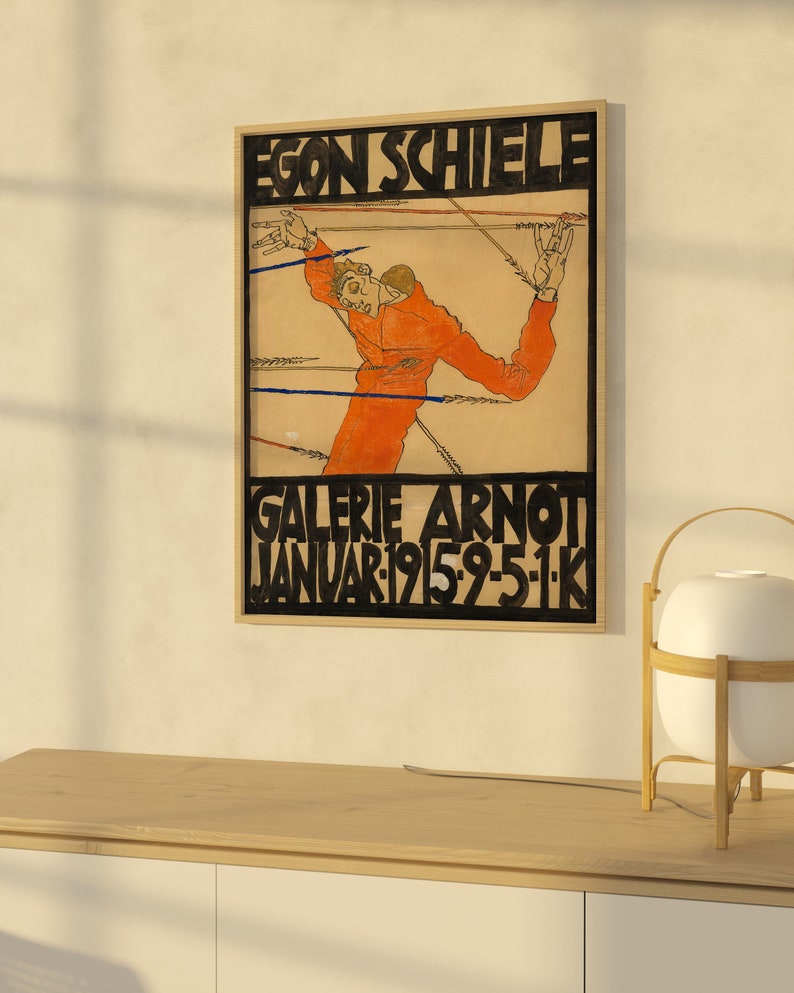Egon Schiele Poster Egon Schiele Wall Art Birthday Gift Housewarming ...