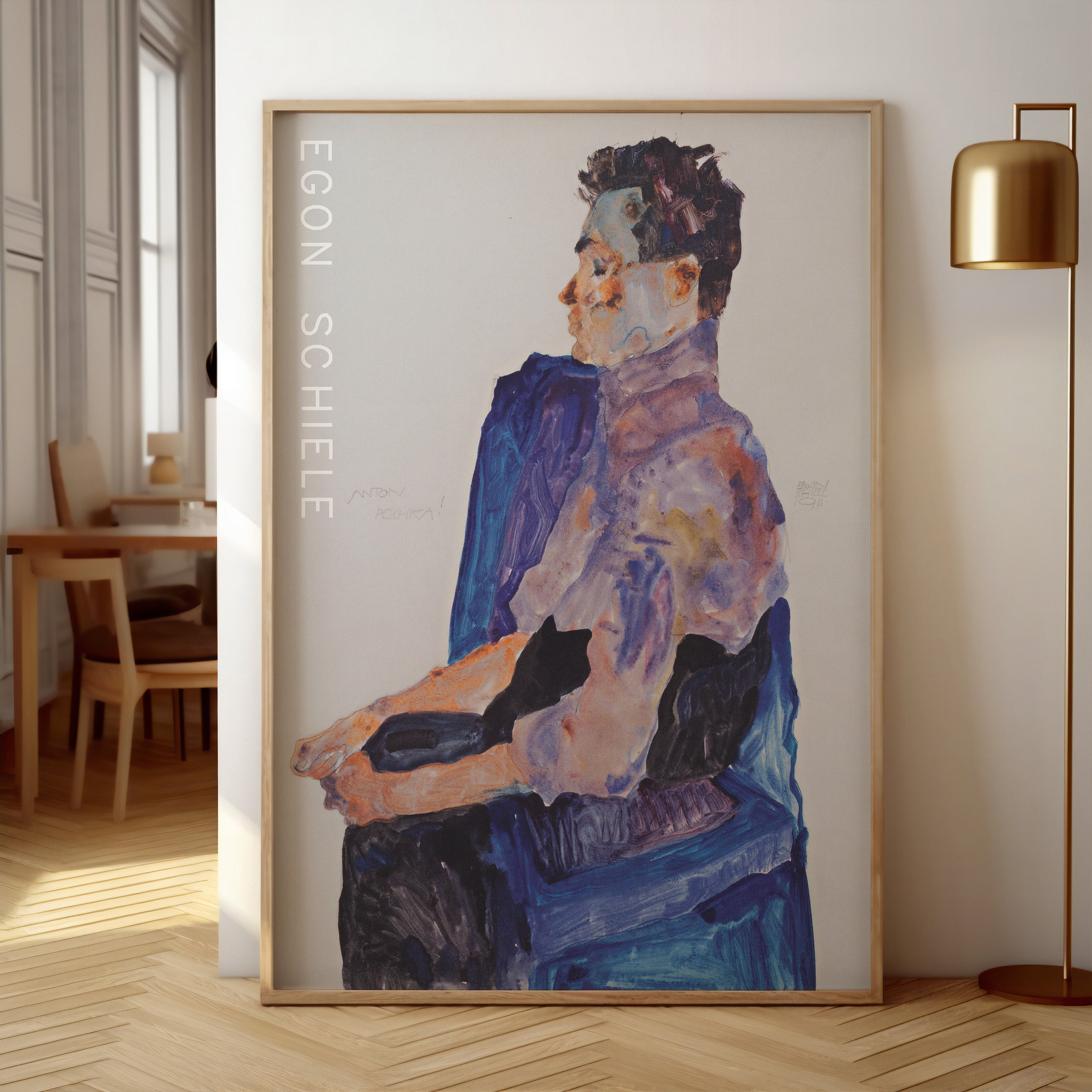 Egon Schiele Poster Egon Schiele Wall Art Birthday Gift Housewarming ...