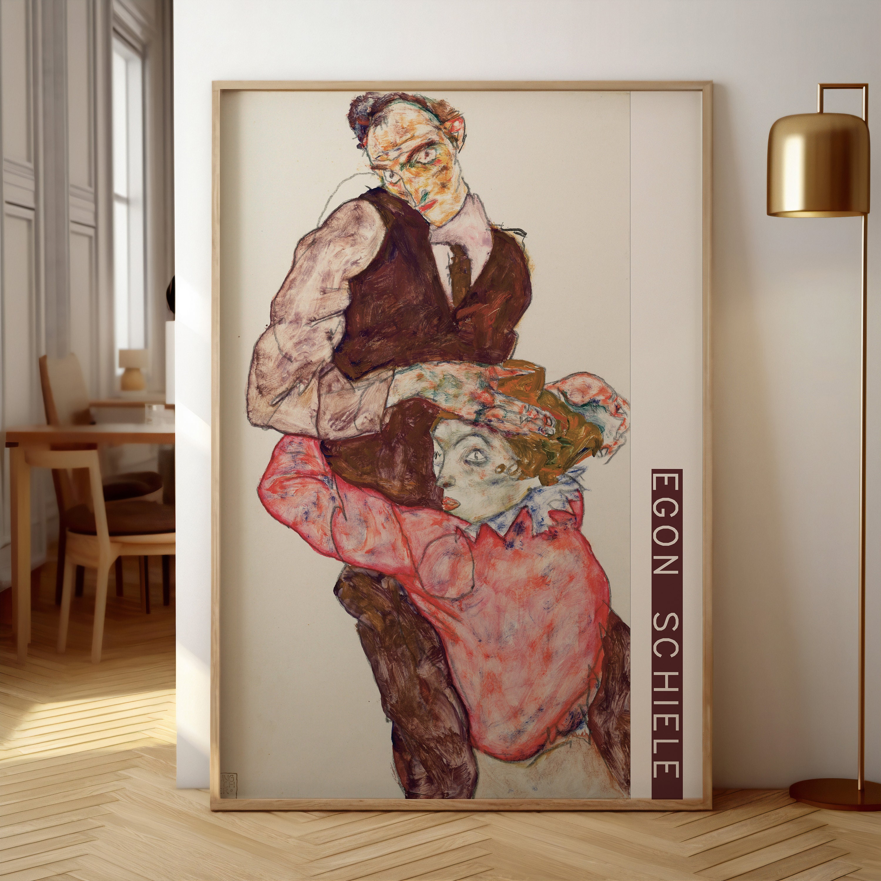 Egon Schiele Poster Egon Schiele Wall Art Birthday Gift Housewarming ...