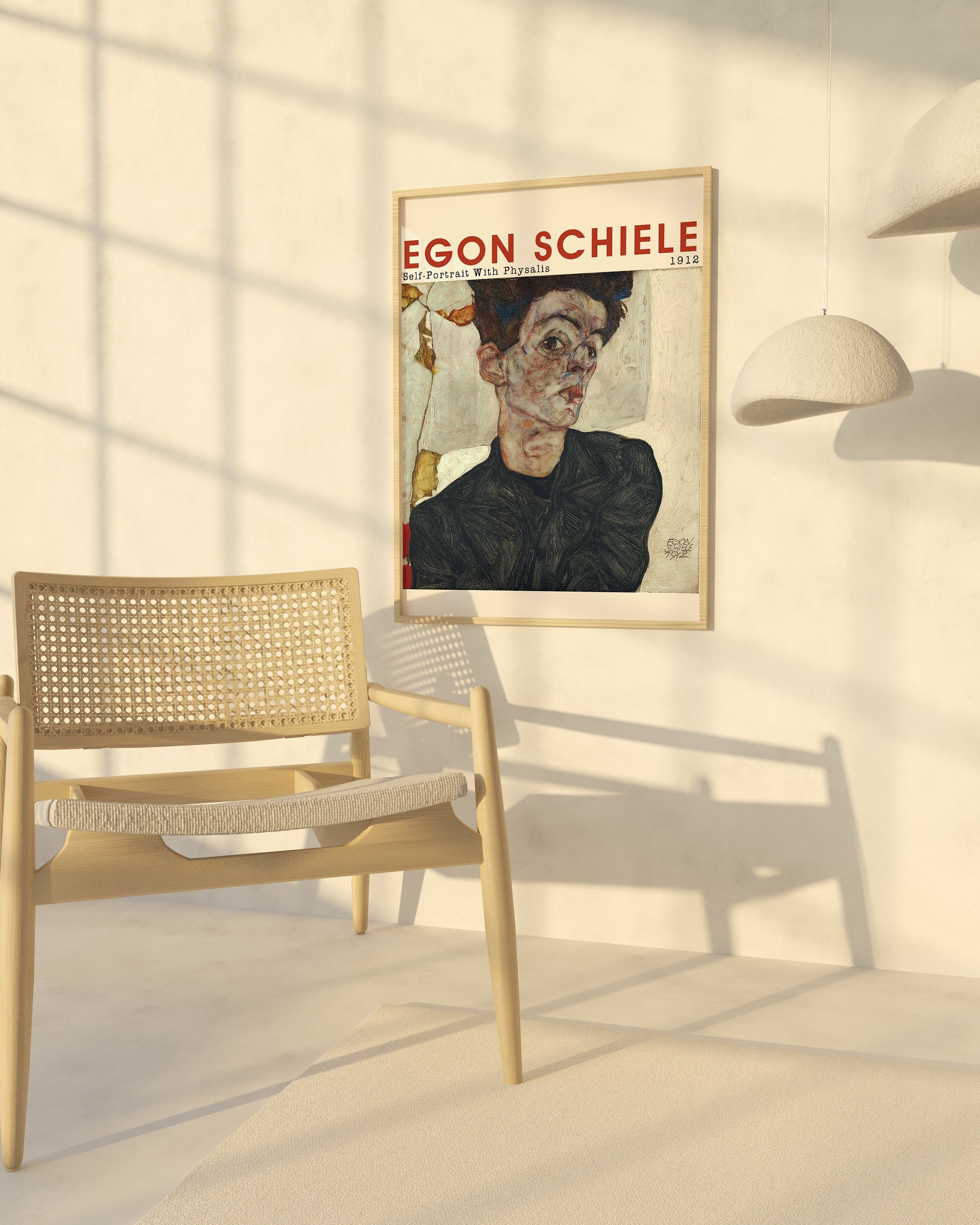 Egon Schiele Poster Egon Schiele Wall Art Birthday Gift Housewarming ...