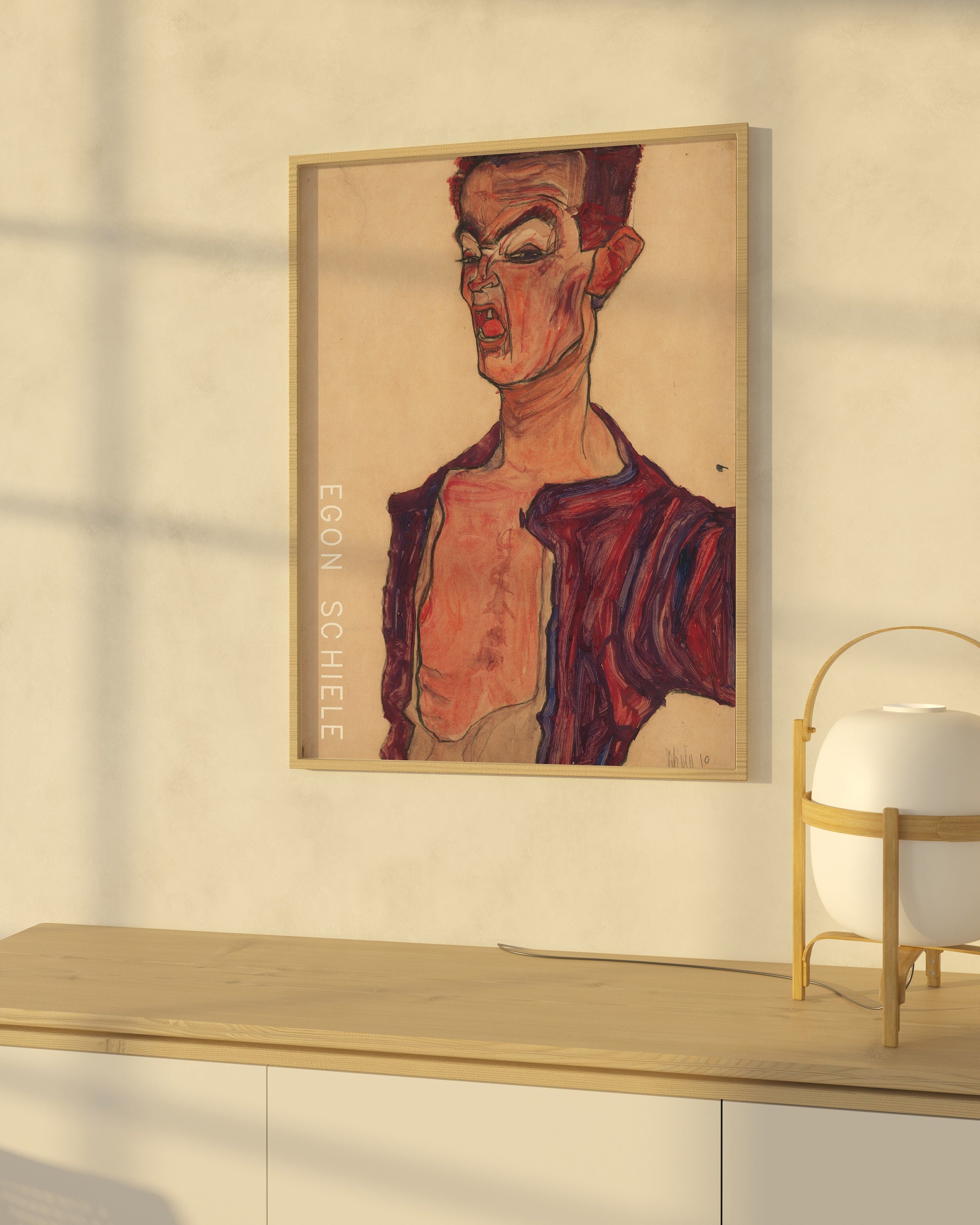 Egon Schiele Poster Egon Schiele Wall Art Birthday Gift Housewarming ...