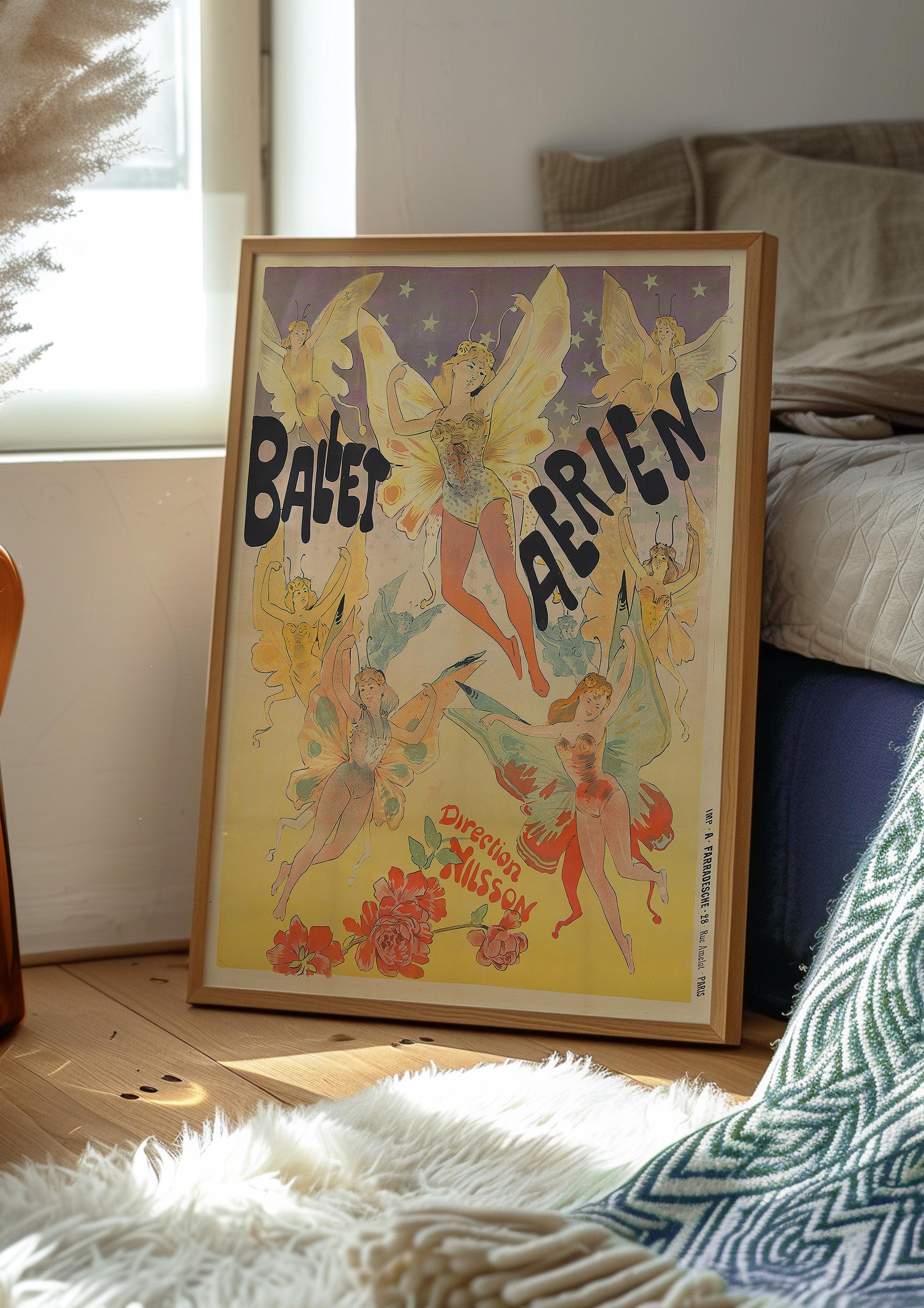 Vintage French Ballet Poster: Art Nouveau Fairy Print for Ballerina - Etsy