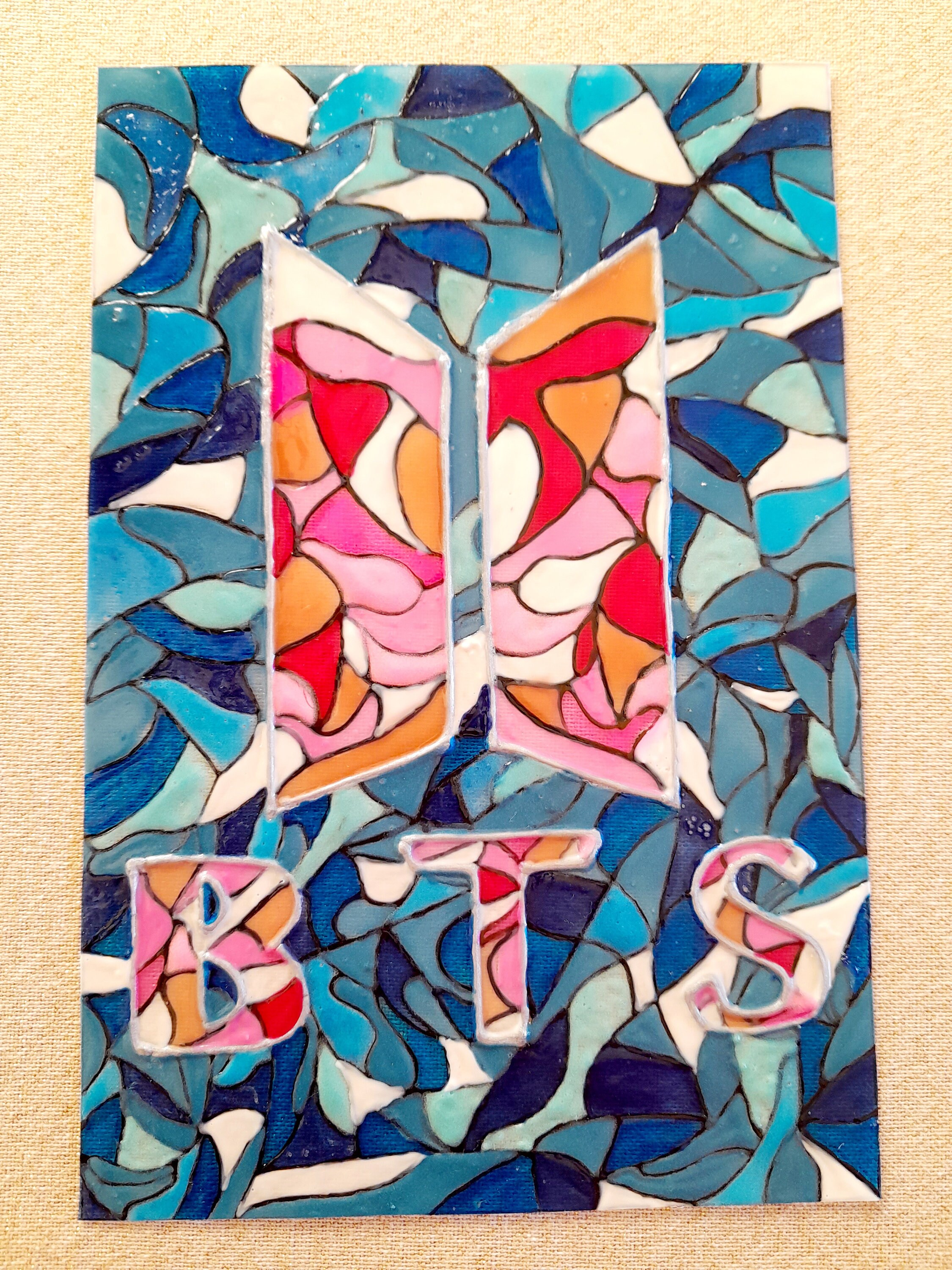 BTS Logo Cling, Army Logo Window Sticker, Bts Decal, Bts Suncatcher ...