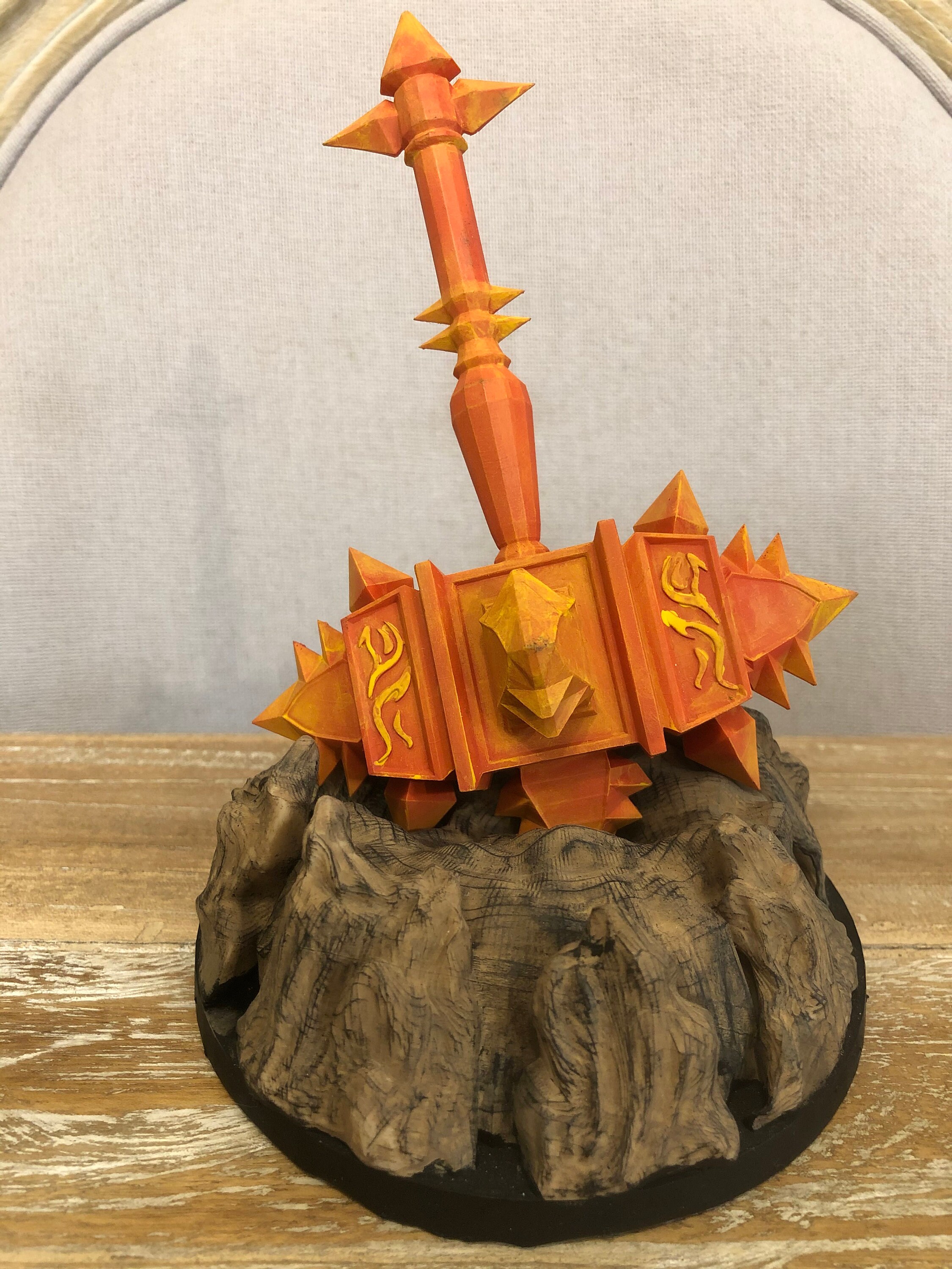 World of Warcraft Wow Mace Sulfuras Mace Stand Base 3d Models Priting ...