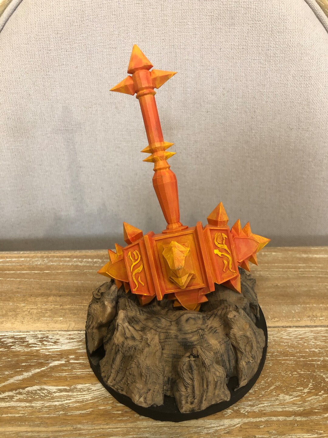 World of Warcraft Wow Mace Sulfuras Mace Stand Base 3d Models Priting ...