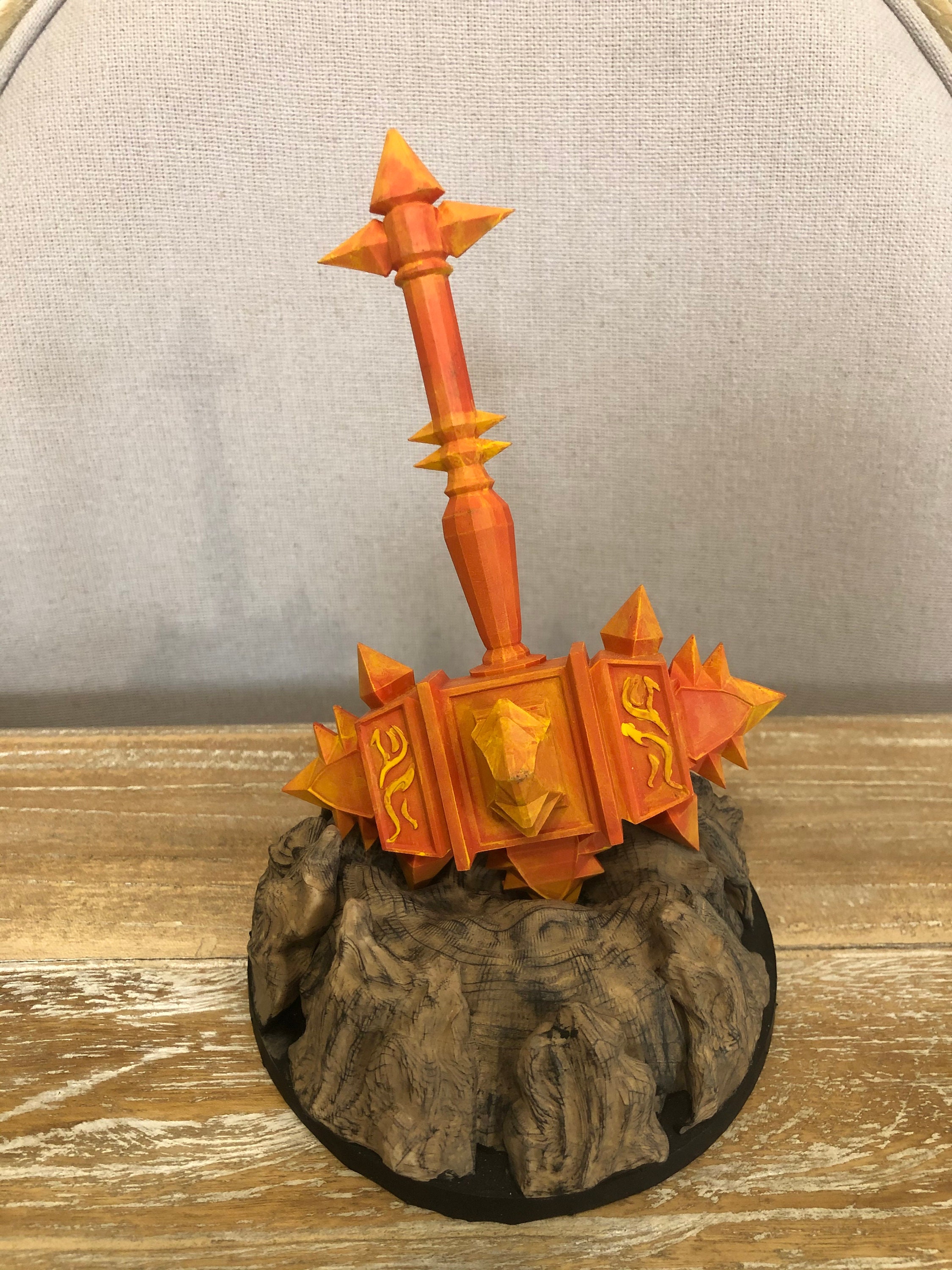 World of Warcraft Wow Mace Sulfuras Mace Stand Base 3d Models Priting ...