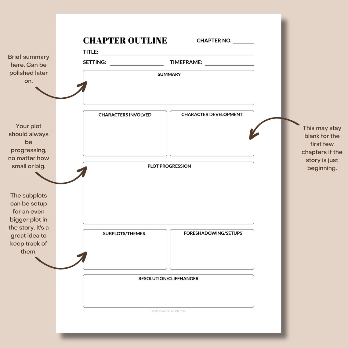 Chapter Outline | Chapter Outline Template | Chapter Breakdown ...