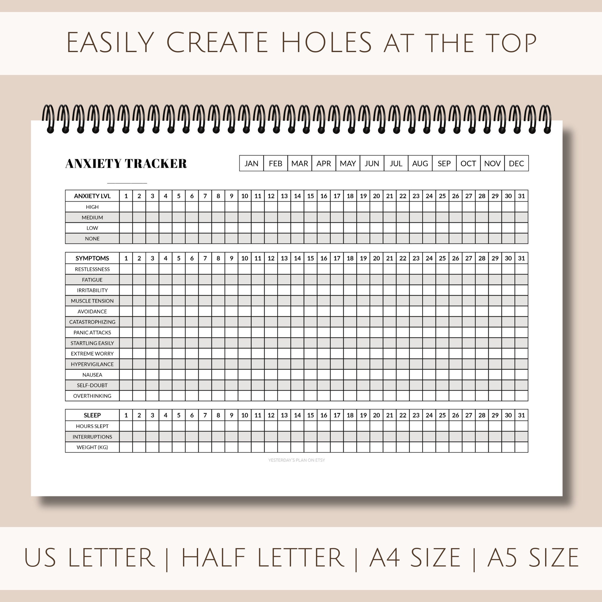 Mood Planner Bundle Daily Mood Tracker Printable Mood Template Daily ...