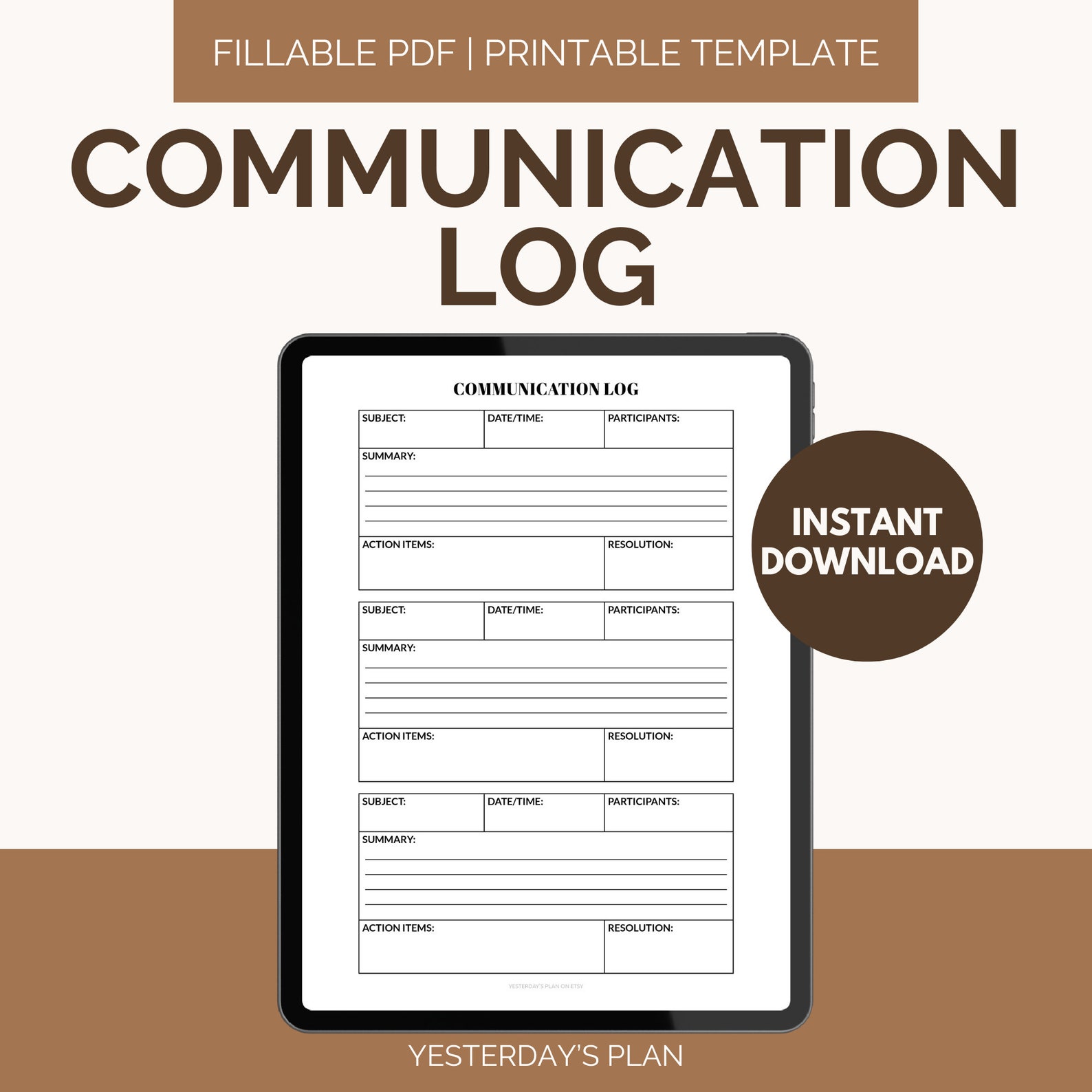 Communication Log | Communication History | Communication Logbook ...