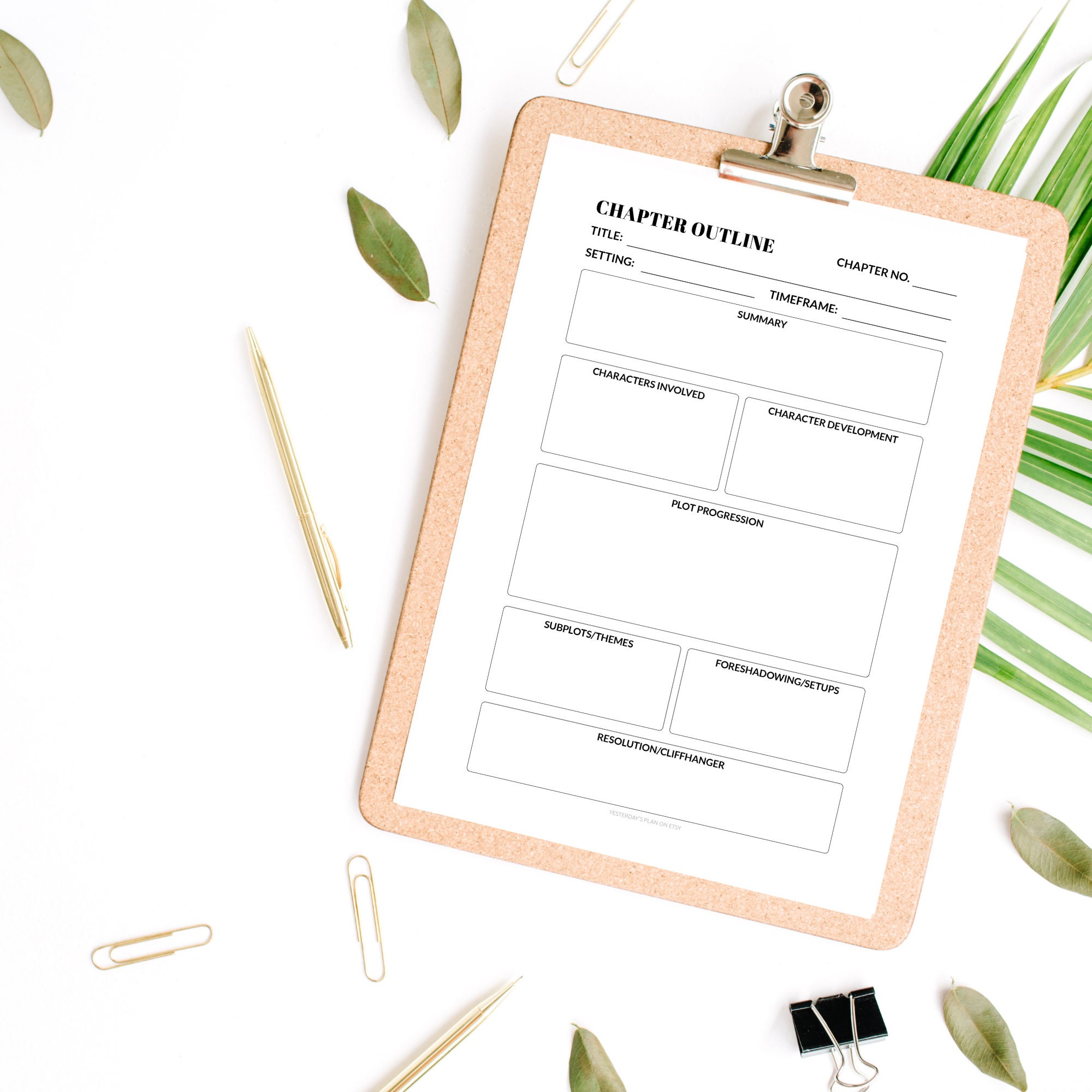 Chapter Outline | Chapter Outline Template | Chapter Breakdown ...