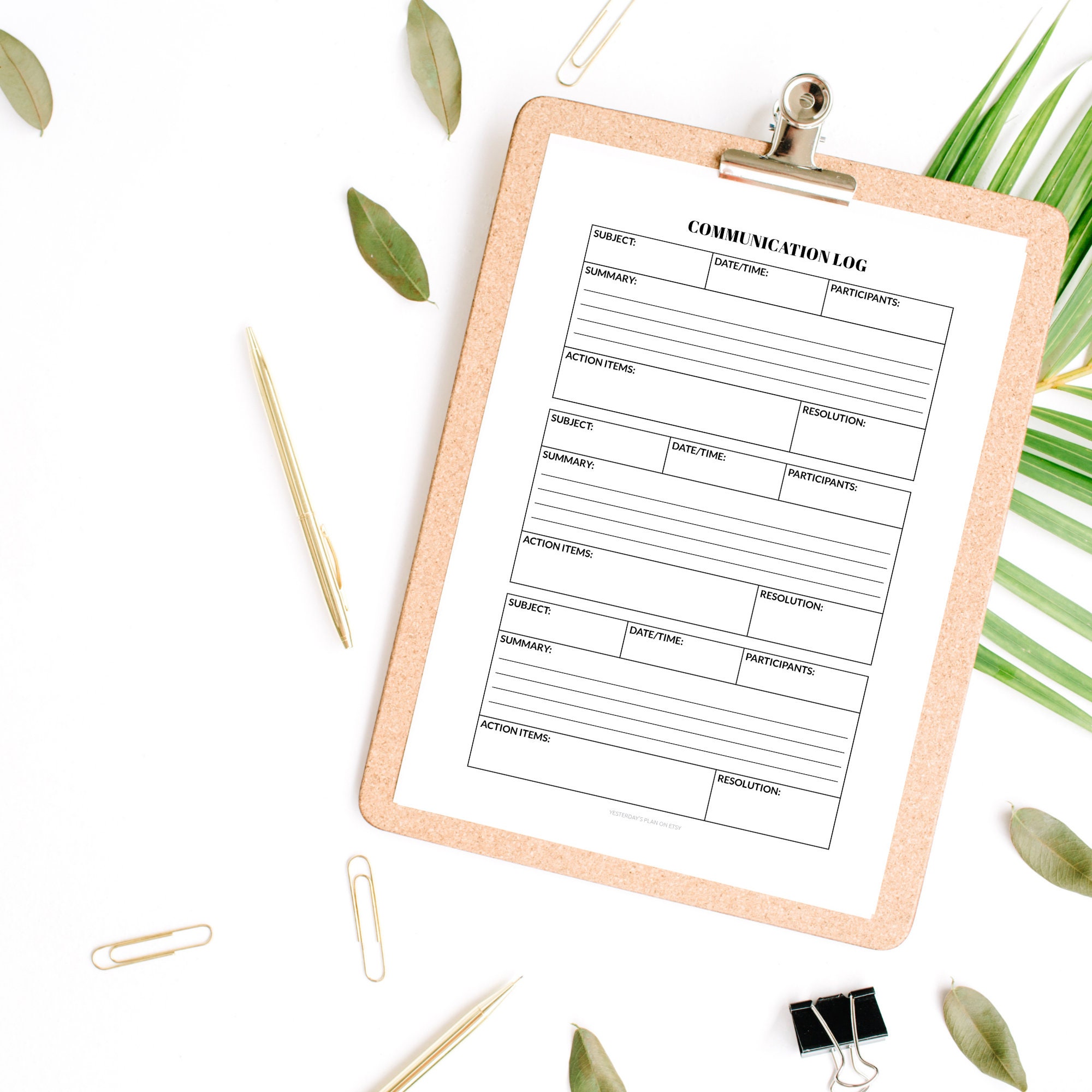 Communication Log | Communication History | Communication Logbook ...