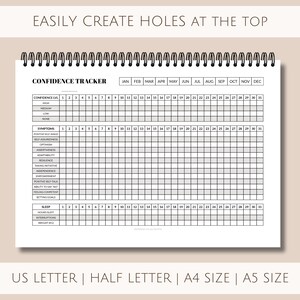 Confidence Tracker Diary | Mood Tracker | Printable Confidence Template ...