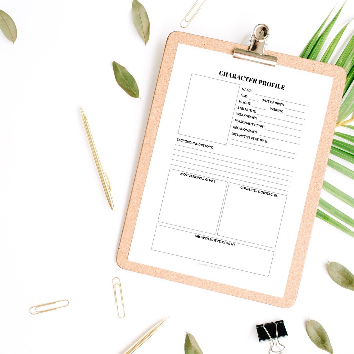 Character Profile Template | Character Creation Tool | Writing ...