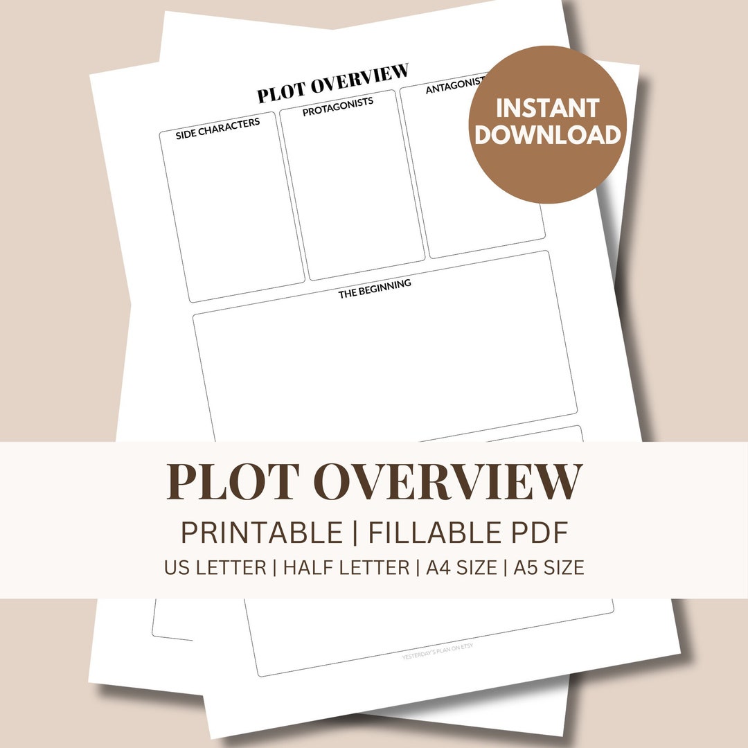 Plot Overview Template Story Outline Narrative Framework Plotting Tool ...