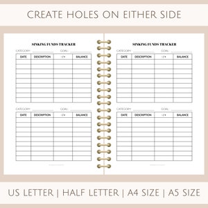 Sinking Funds Tracker Template | Sinking Funds Progress | Sinking Funds ...