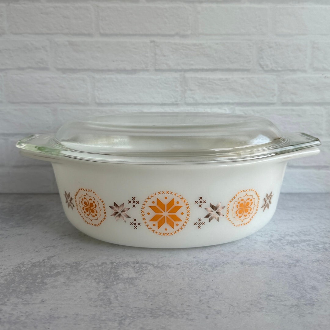 Vintage Pyrex 043 Town and Country 1 1/2 Quart Covered Casserole Oven ...