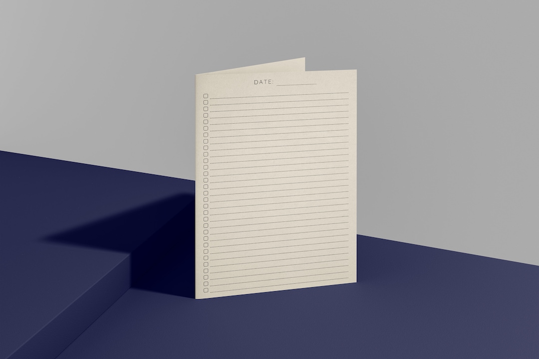 Printable Two Column Landscape To-do List With 5-day Planner, Foldable ...