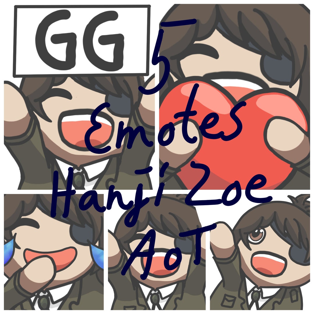 Hanji Aot Emote for Twitch or Discord - Etsy