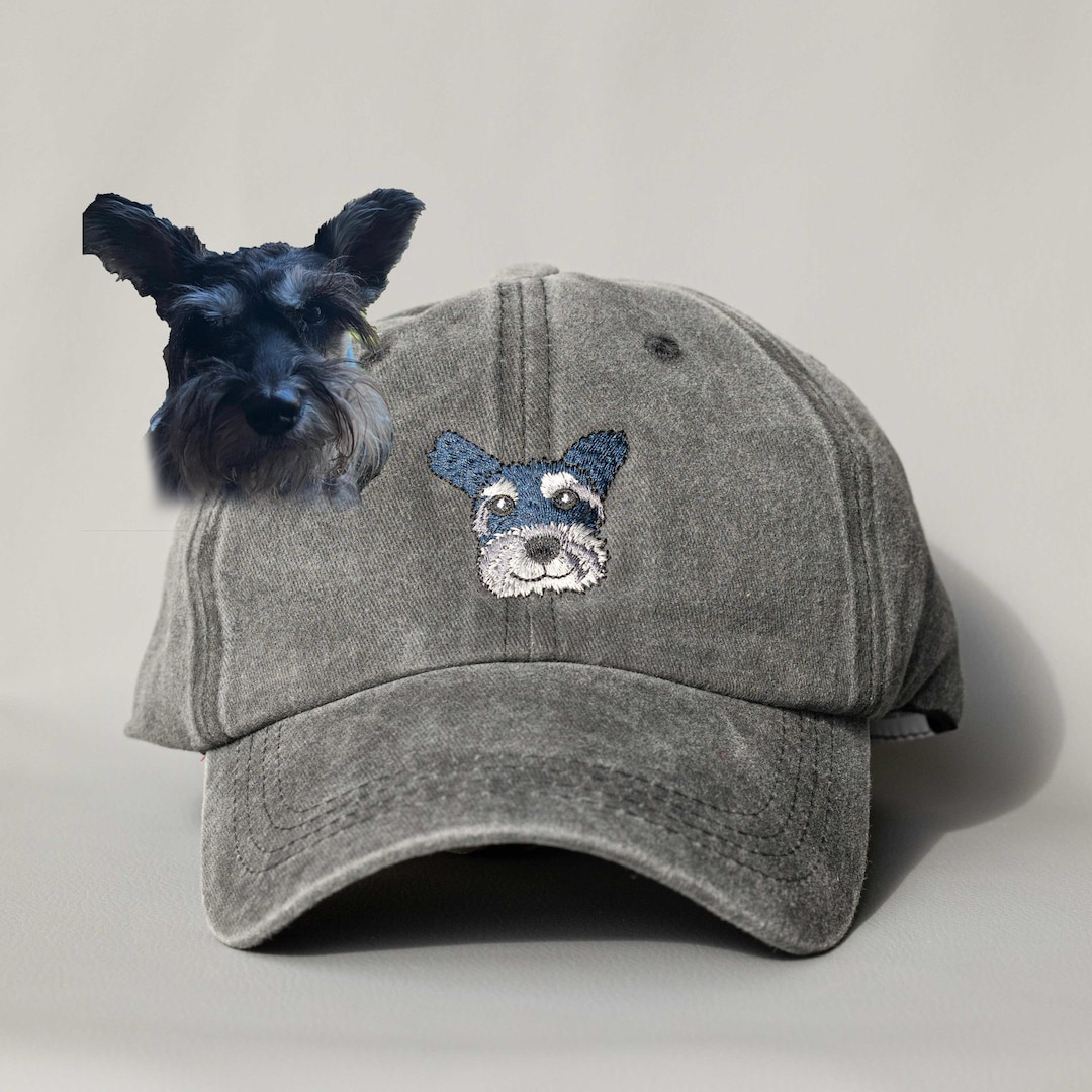 Custom Pet Cap Dog Hat Custom EMBROIDERED Pet Hat Using Pet Photo ...