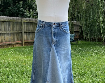 Custom Denim Skirt Set - Etsy