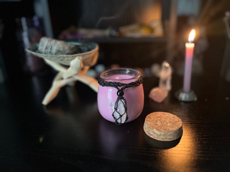 Spell Candle love is in the Air Love self/platonic/romantic Intent Rose ...