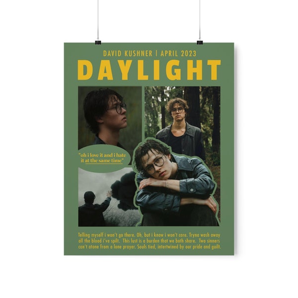 David Kushner Poster - Etsy UK