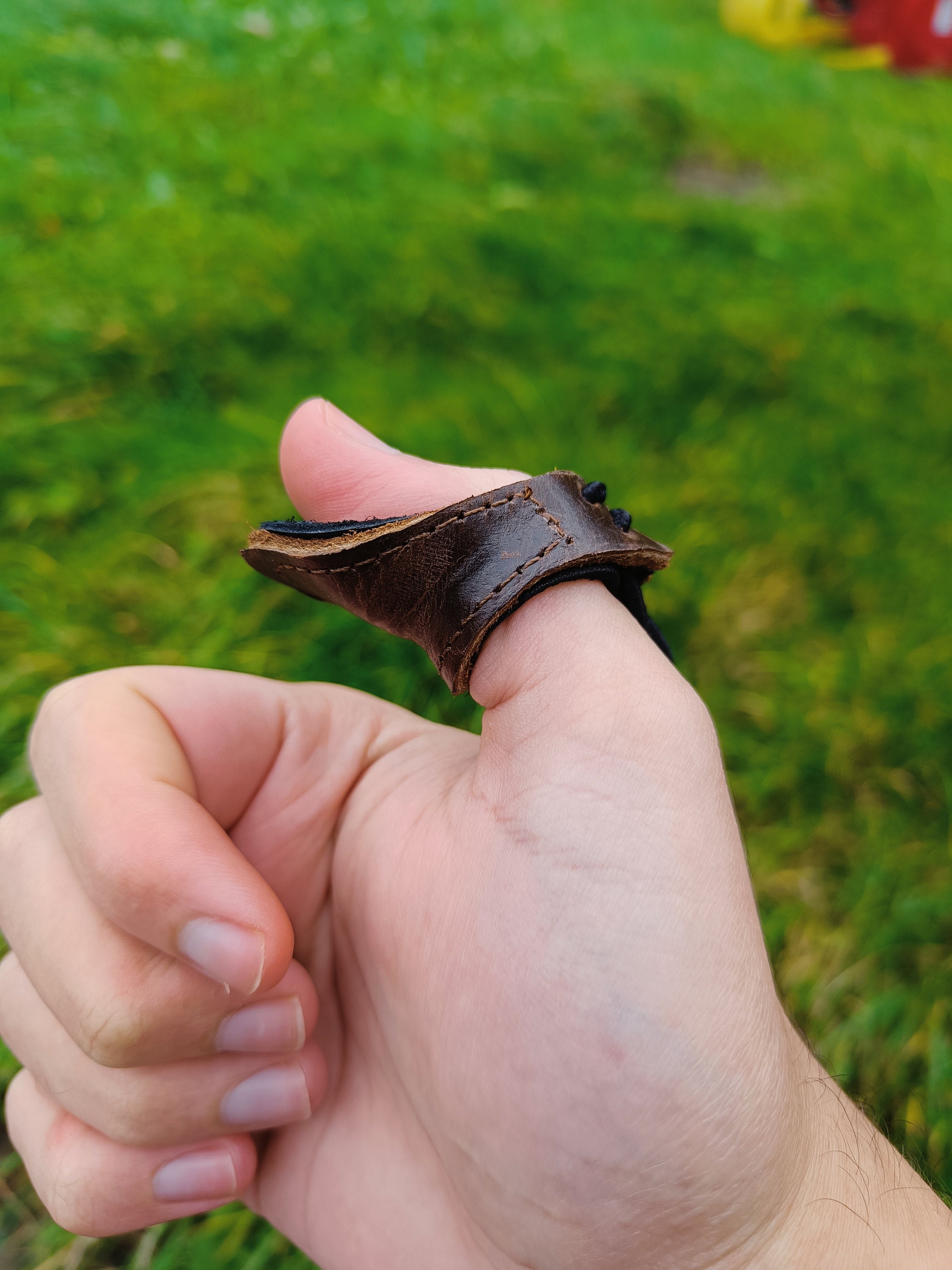 Leather Thumb Ring Archery Thumb Ring Soft Leather Thumb Ring Archery ...