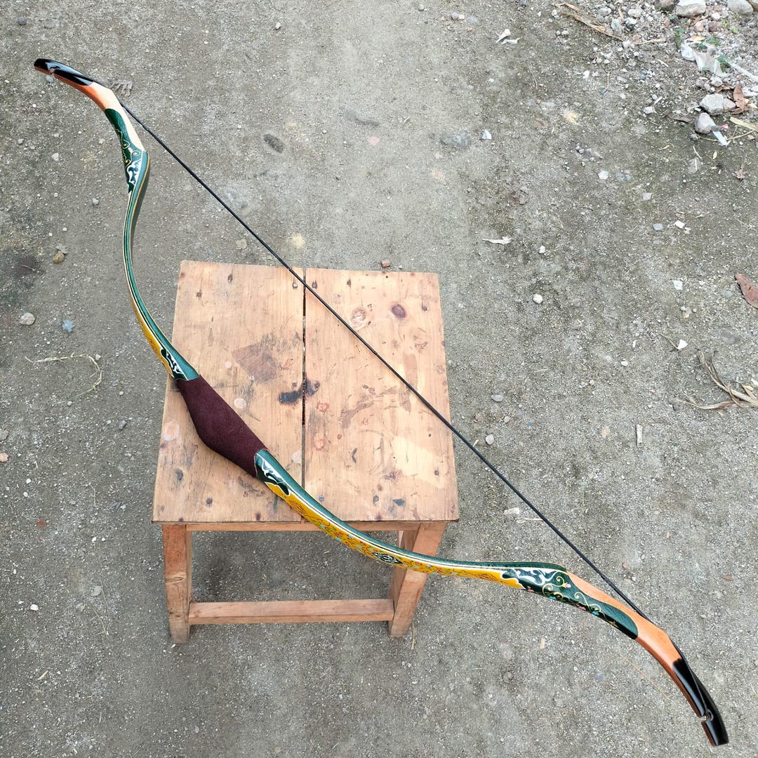 Decorated Short Turkish Bow - Horseback Archery - Traditional Recurve ...