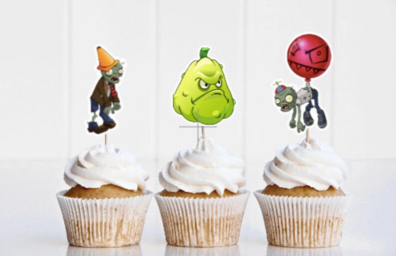 Zombie Cupcake Toppers - Etsy
