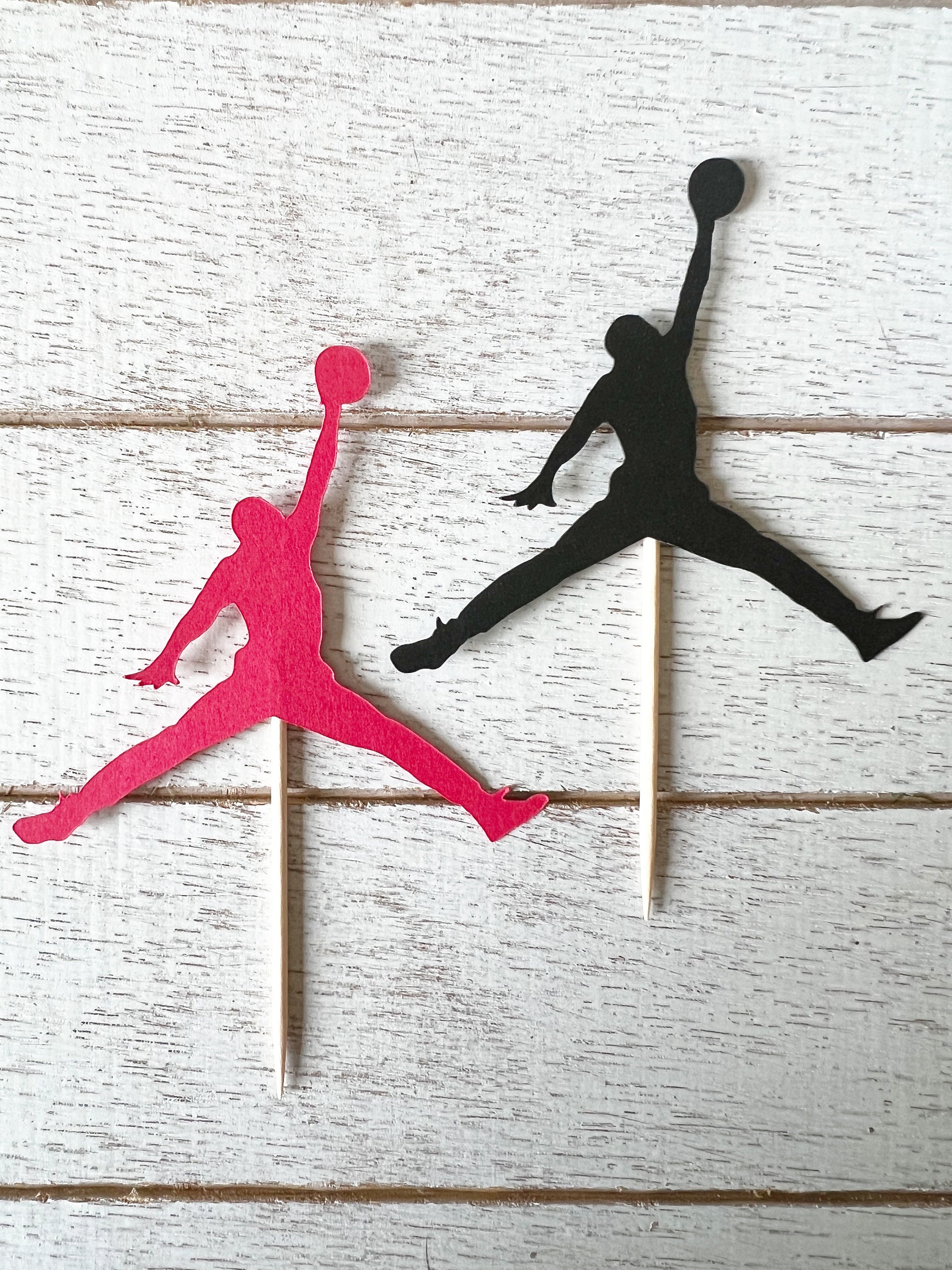 Jumpman Party Cupcake Toppers - Etsy