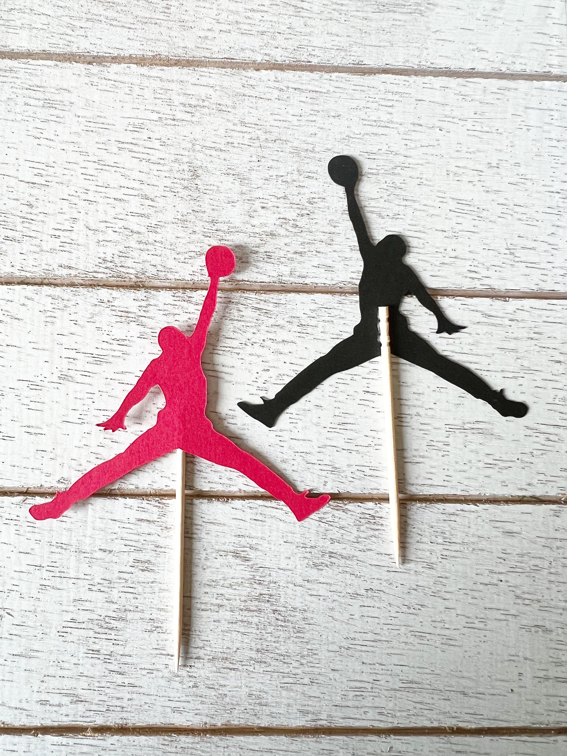 Jumpman Party Cupcake Toppers - Etsy