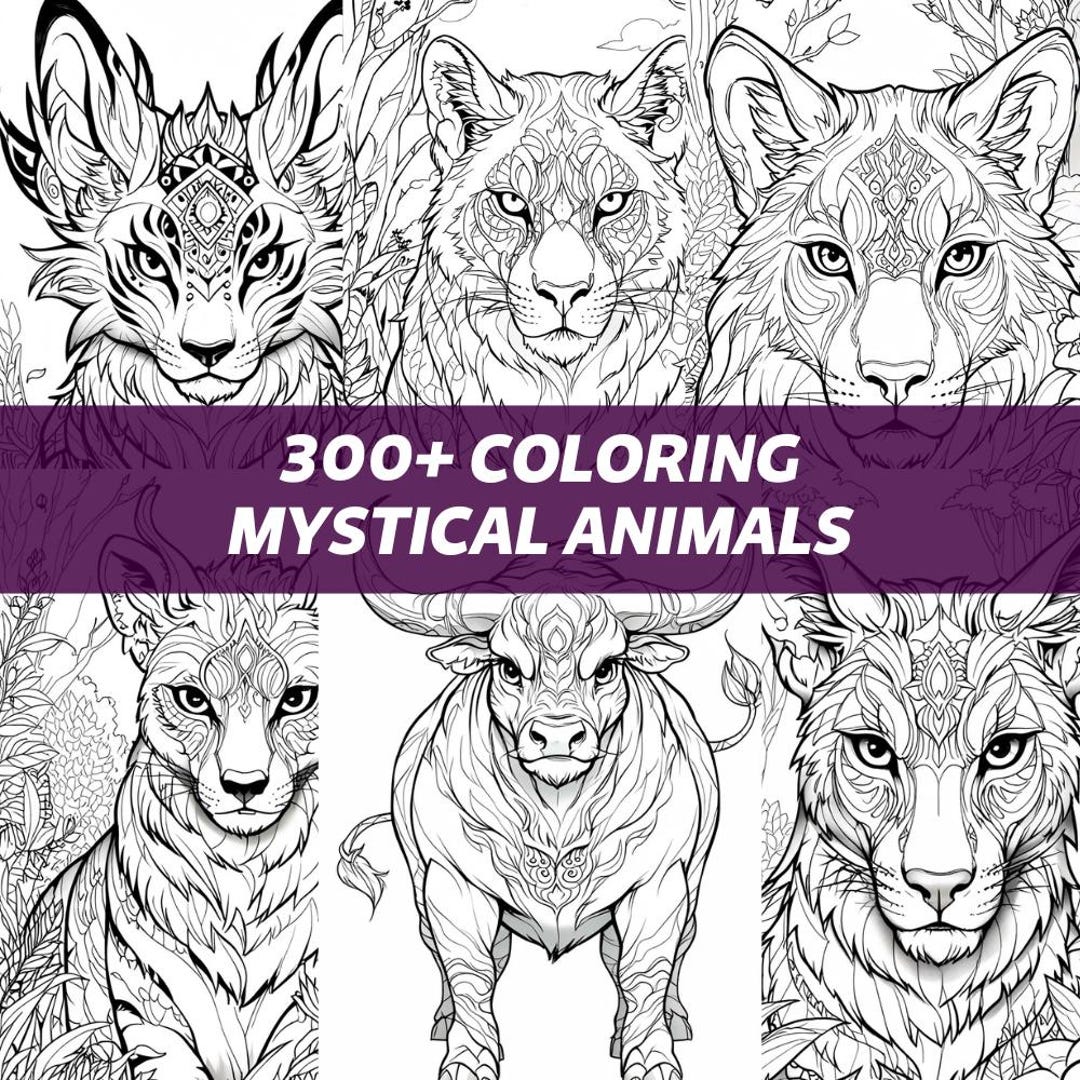 300+ Mystical Coloring Images - Etsy